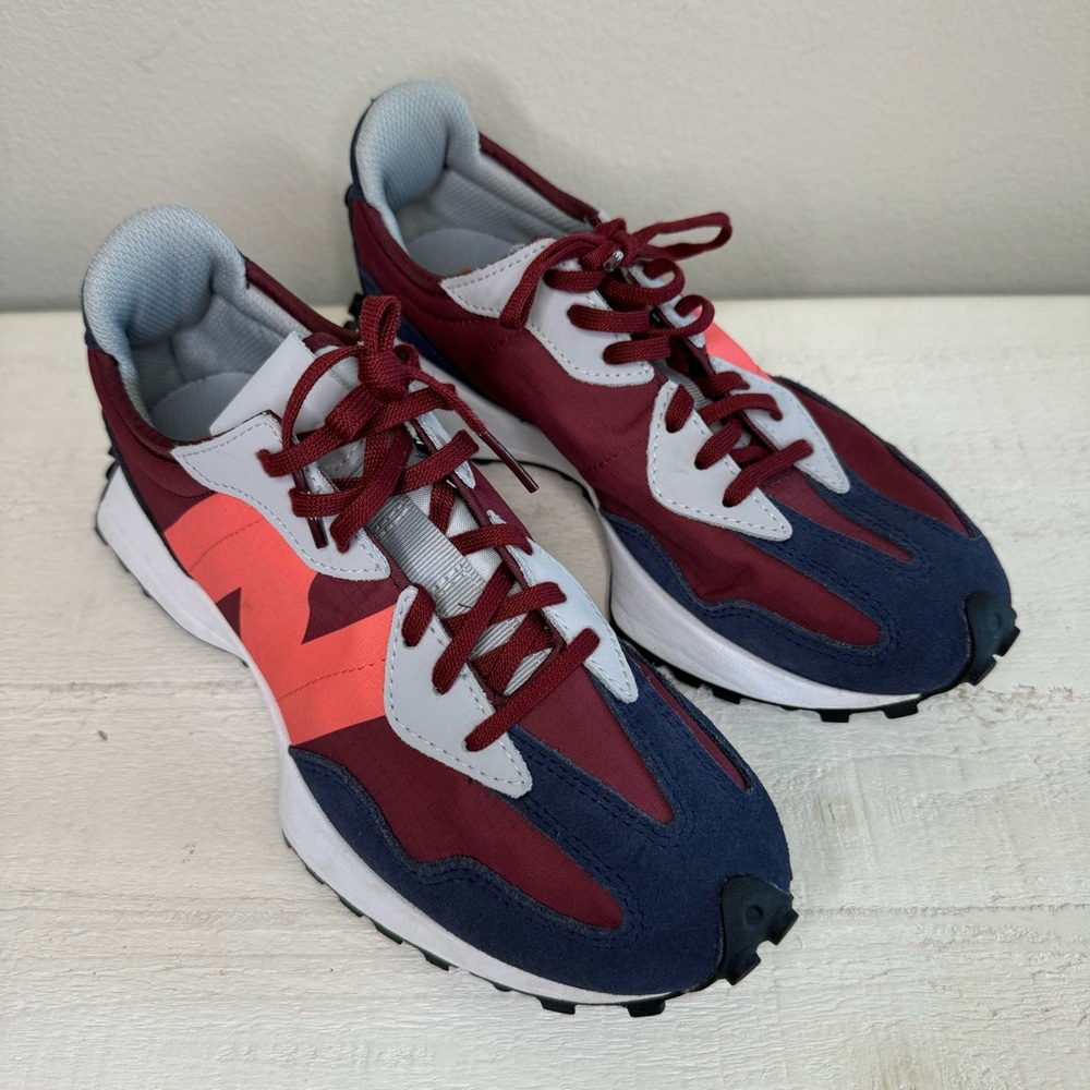 New Balance 327 Figs Sneakers Ws327ff1 Burgundy Blue … - Gem